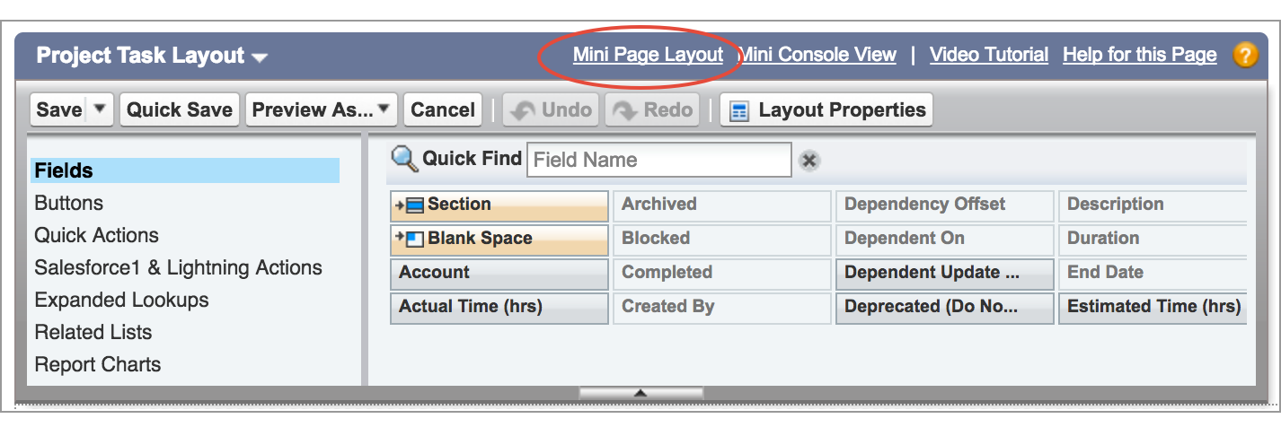 Customize Task Mini Page Layout – TaskRay