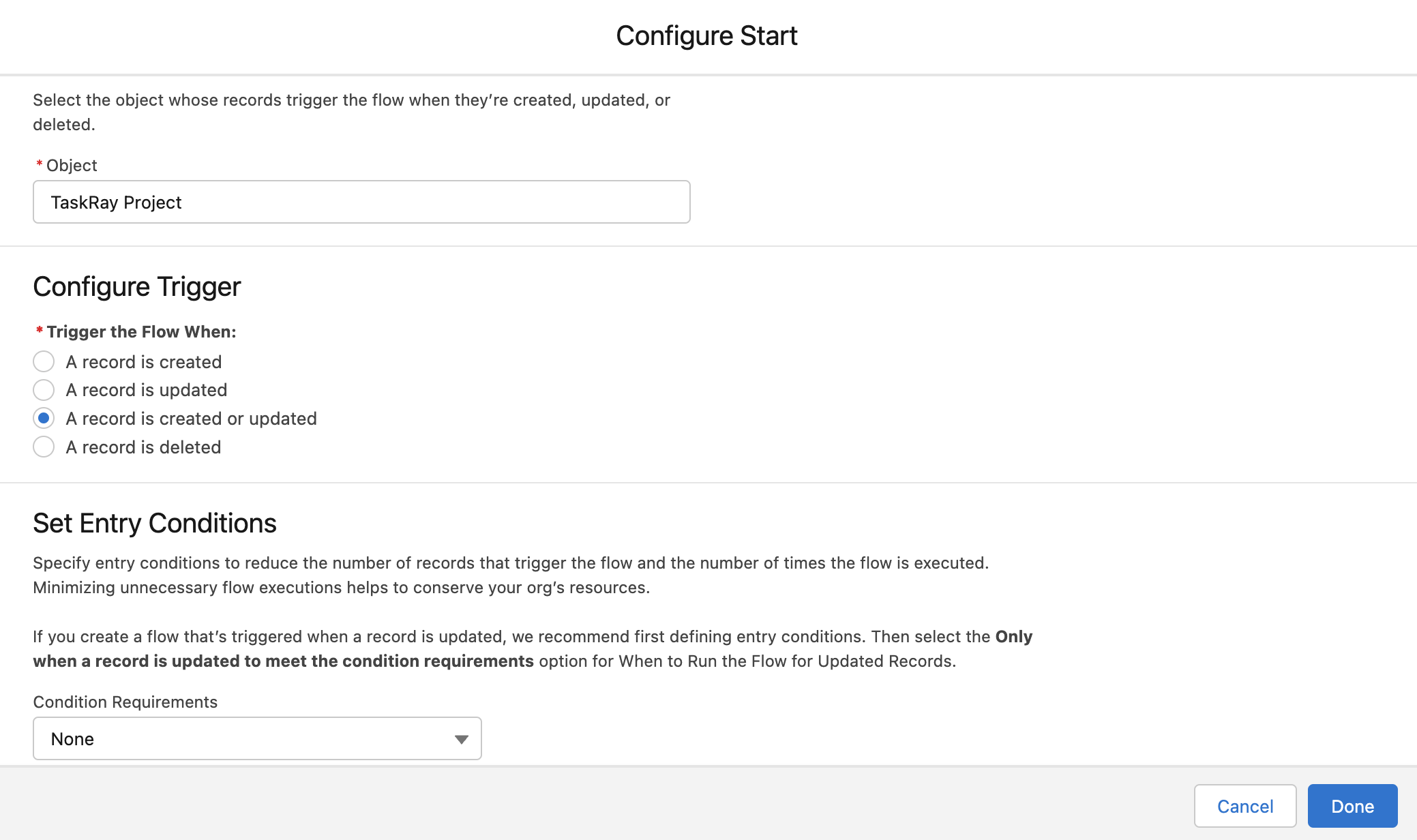 Automatically Create Project Baselines Using Flow – TaskRay