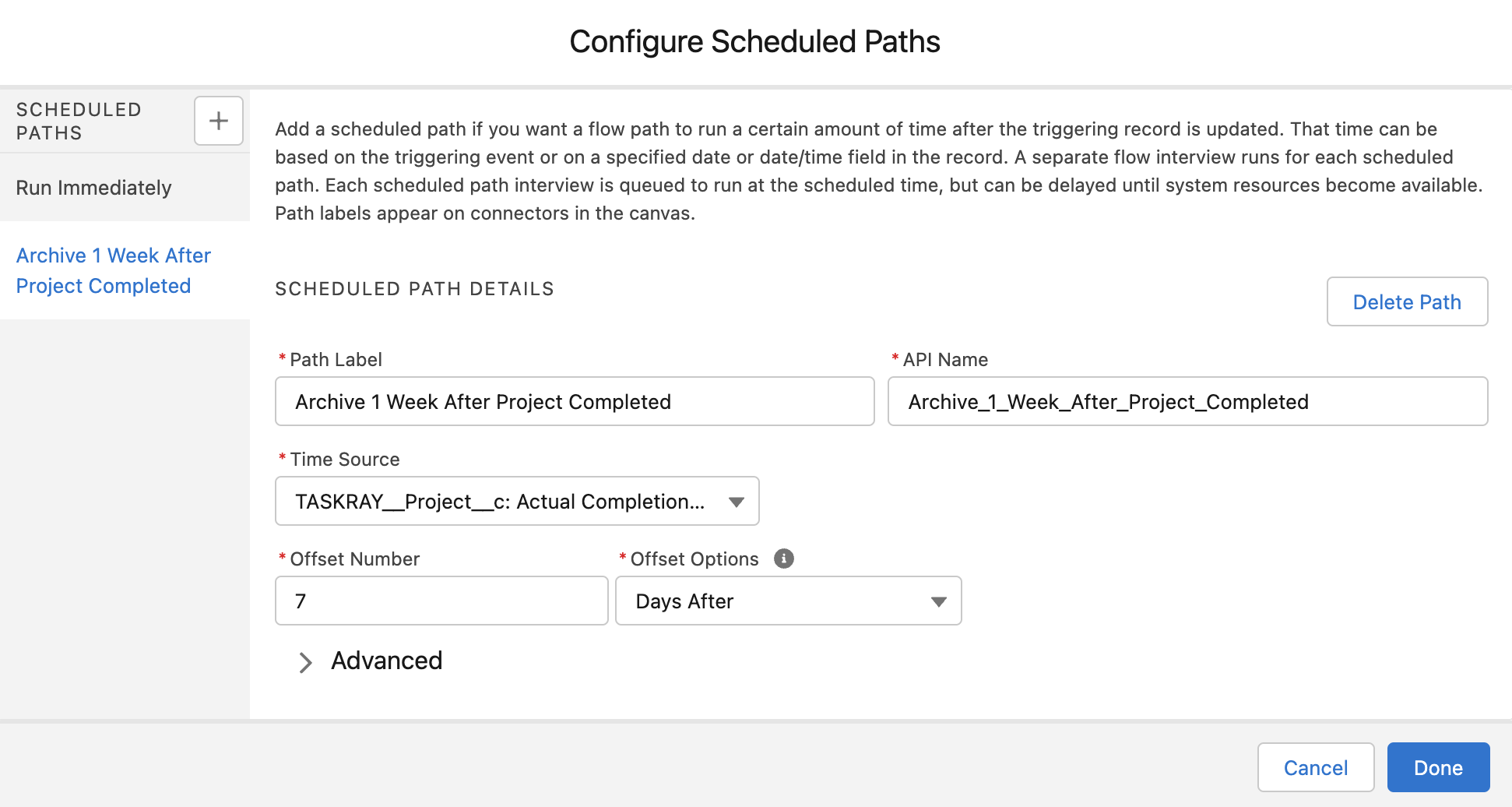 Automatically Archive Projects Using Flow – TaskRay
