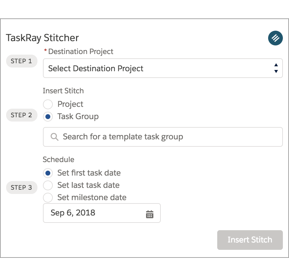 TaskRay Lightning Components Catalog – TaskRay