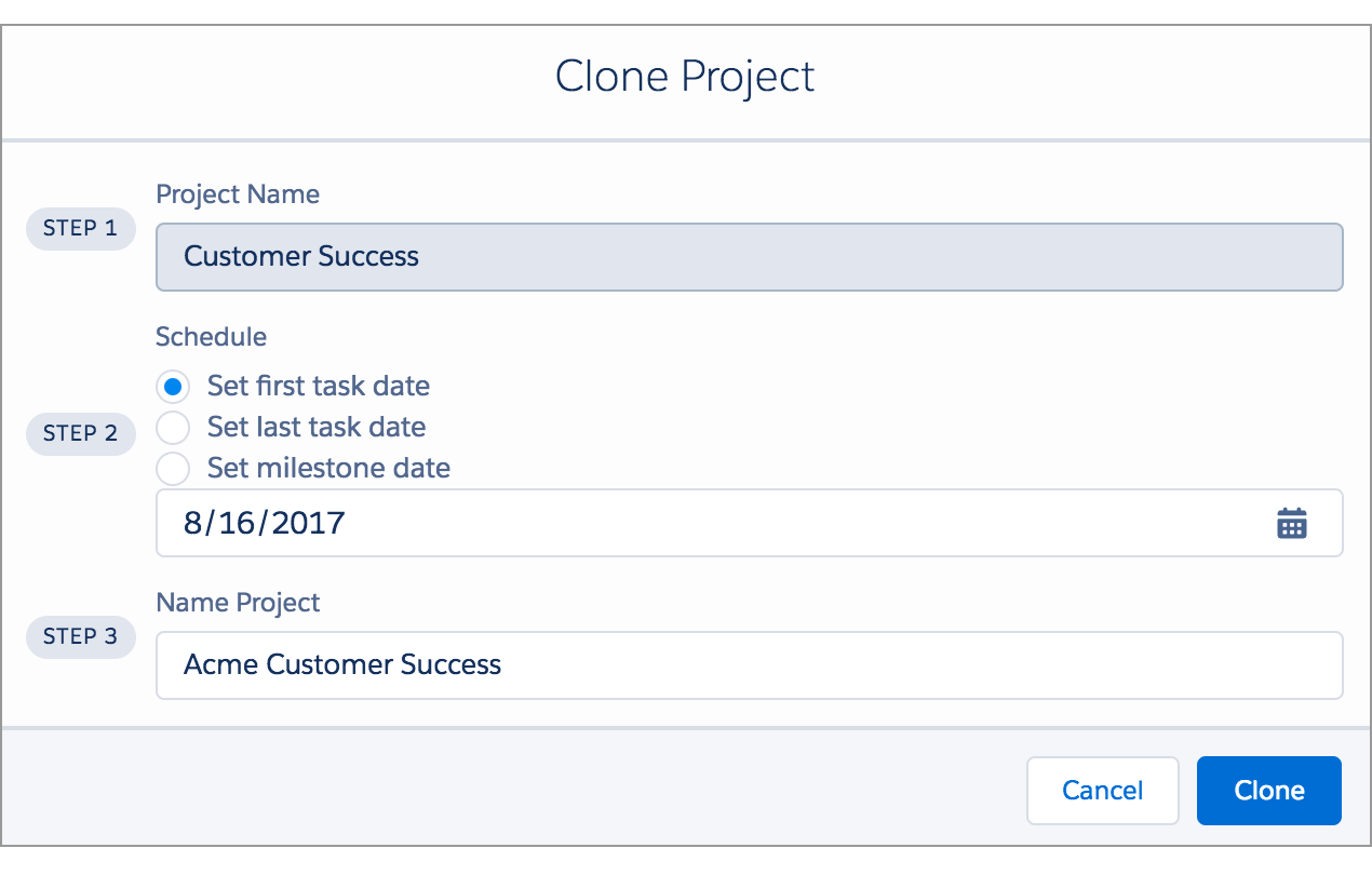 Clone Projects – TaskRay