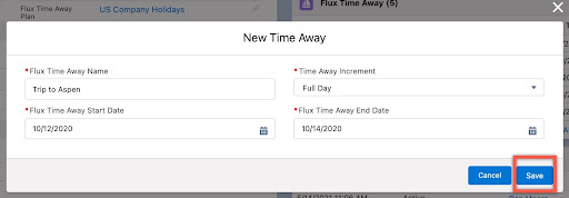 Adding Flux Time Away for Individuals – TaskRay